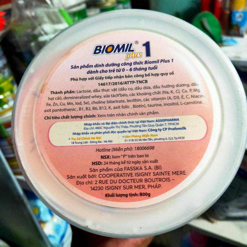 Sữa Biomil Plus Số 1 800g - Tạp Hóa Kỷ Tươi - Sữa Bột - Bỉm - Mỹ Phẩm