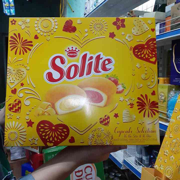 BÁNH BÔNG LAN TRÒN KEM VỊ BƠ SỮA SOLITE KINH ĐÔ HỘP 360G - Tạp Hóa Kỷ ...