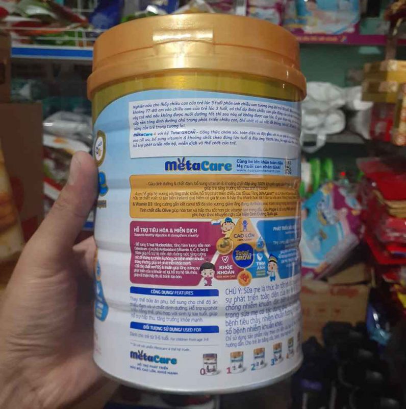 Sữa Meta Care Số 4 900g Trẻ 3-6 Tuổi - Tạp Hóa Kỷ Tươi - Sữa Bột - Bỉm - Mỹ Phẩm
