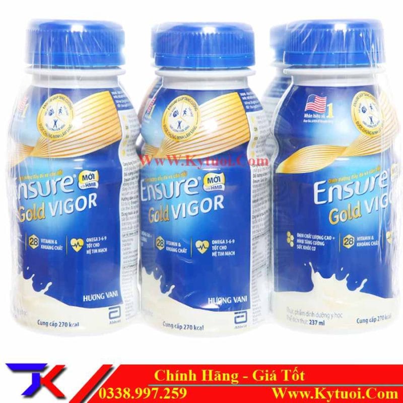 Sữa Ensure Gold Vigor 237ml ( 1 Lốc 6 Chai, 1 Thùng 24 Chai) - Tạp Hóa Kỷ Tươi - Sữa Bột - Bỉm ...
