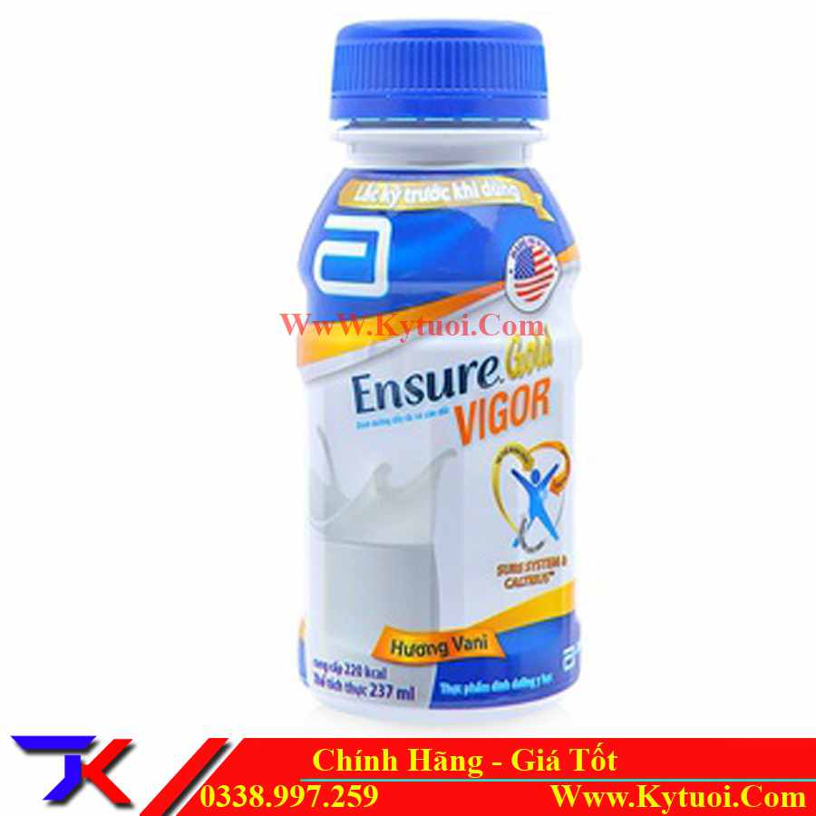 Sữa Ensure Gold Vigor 237ml ( 1 Lốc 6 Chai, 1 Thùng 24 Chai) - Tạp Hóa ...