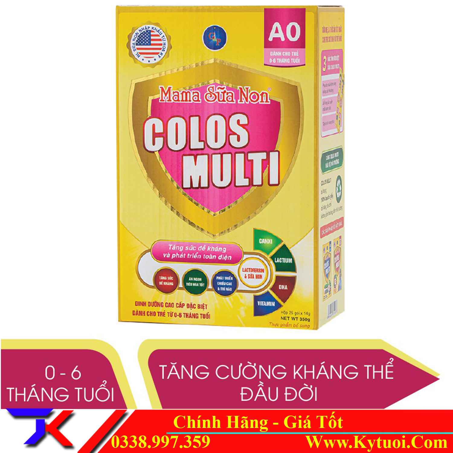 Sữa Non Colos Multi A0 350G Mẫu Mới - Tạp Hóa Kỷ Tươi - Sữa Bột - Bỉm ...
