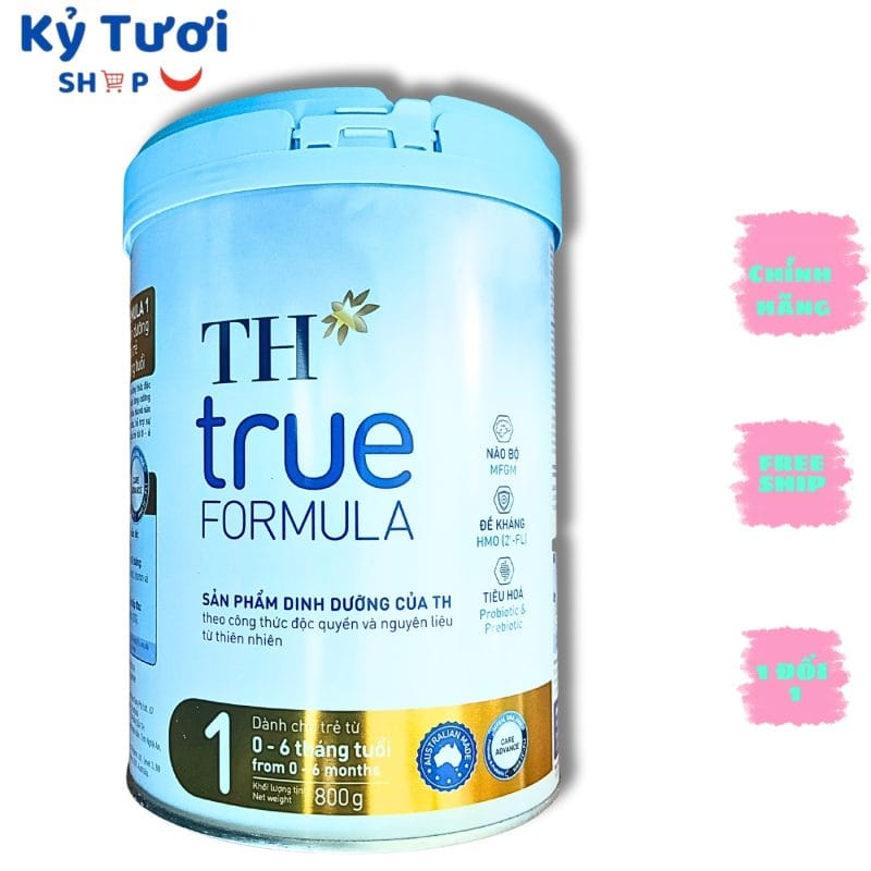 Sữa TH True Formula 1 Hộp 800g - Tạp Hóa Kỷ Tươi - Sữa Bột - Bỉm - Mỹ Phẩm