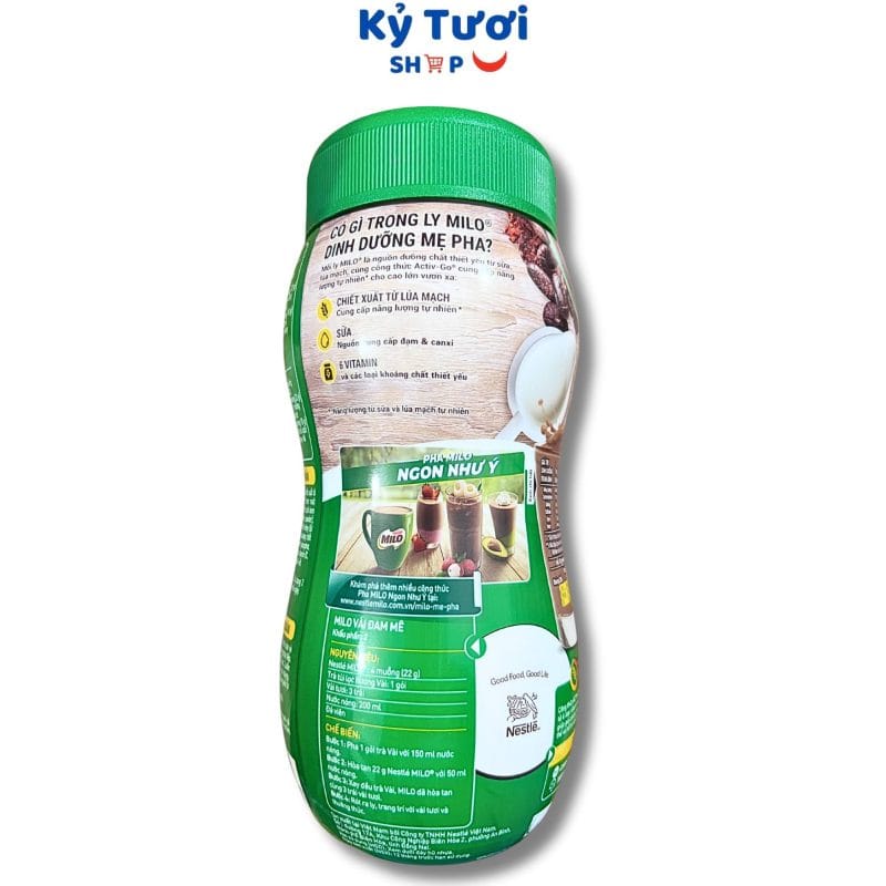 Thực Phẩm Bổ Sung Thức Uống Lúa Mạch Milo Active Go 400g - Tạp Hóa Kỷ ...